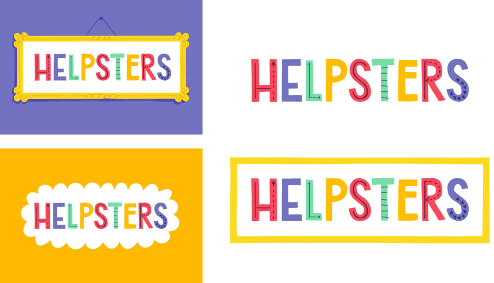 Mattson Creative - Helpsters Logo & Launch Kit